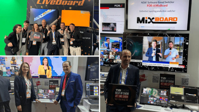 FOR-A MixBoard Awarded TVBEurope Best of Show at IBC2024 - FOR-A Forum